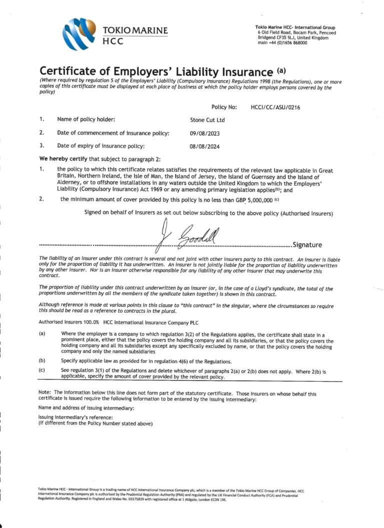 Legal Documents | Stone Cut